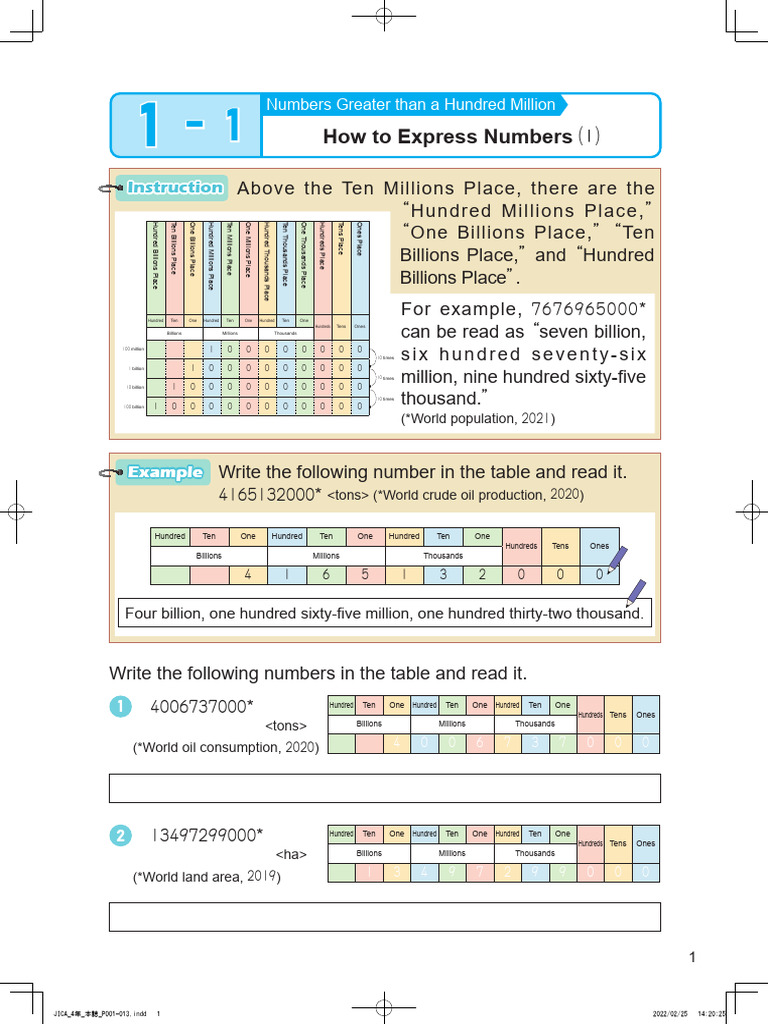 Understanding Large Numbers | PDF