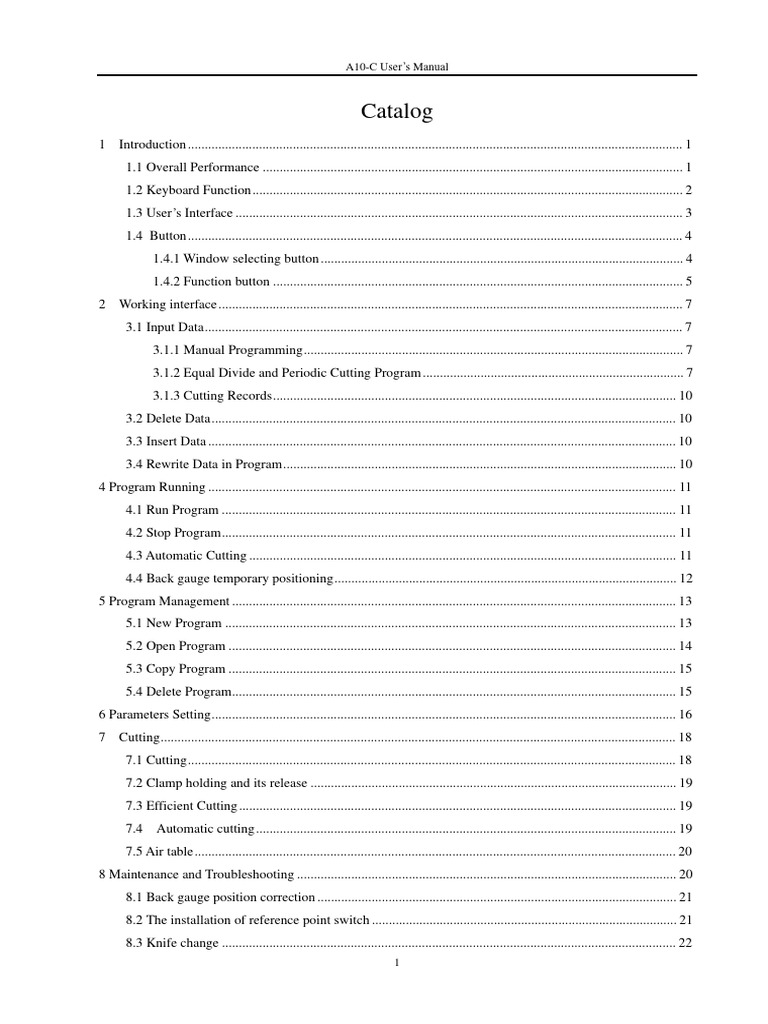 A10-C User Manual Overview | PDF | Cursor (User Interface) | Button ...