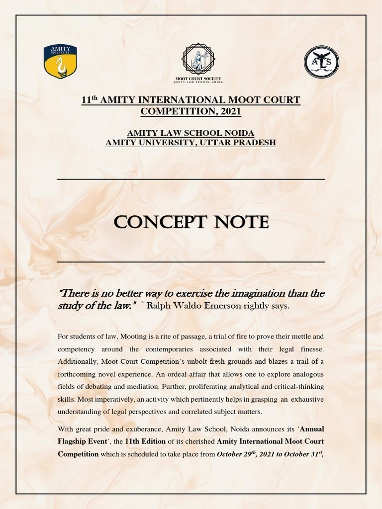 Concept Note AIM 21 | PDF | International Law