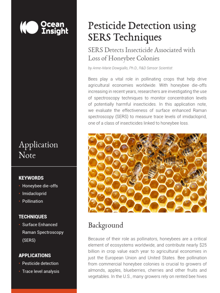 Pesticide Detection Using Sers Techniques Final Pdf Pollination Raman Spectroscopy