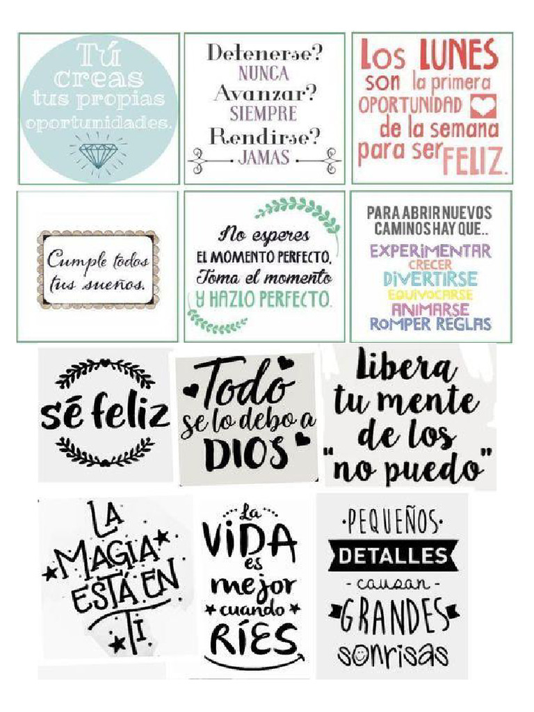 Frases Motivacionales | PDF