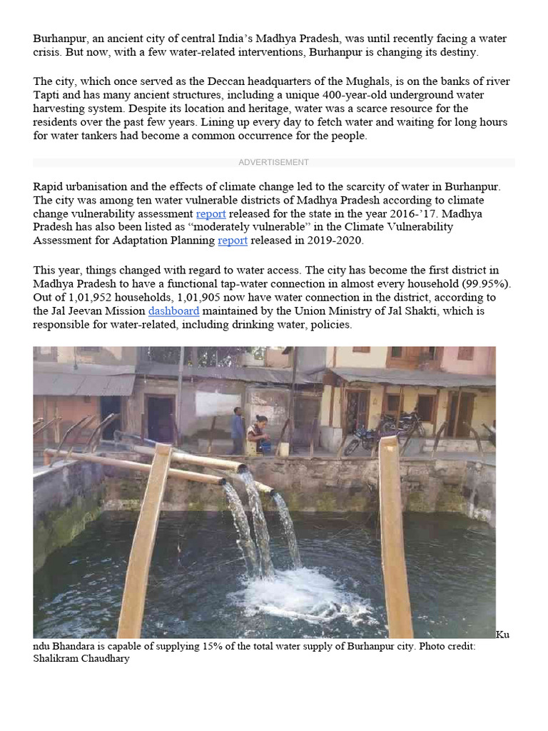 Burhan Pur | Download Free PDF | Groundwater | Agriculture