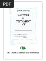 Free Islamic Will Template | PDF | Trust Law | Muhammad