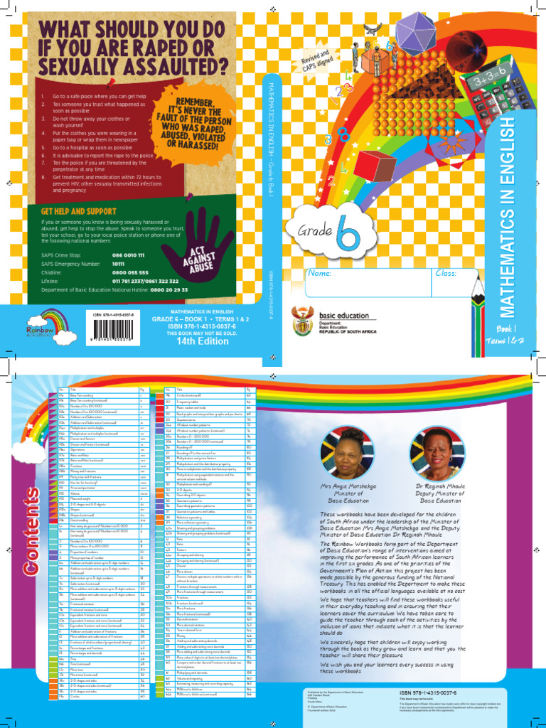 Num English Gr6 Vol1 Low Res | PDF | Rape | Multiplication