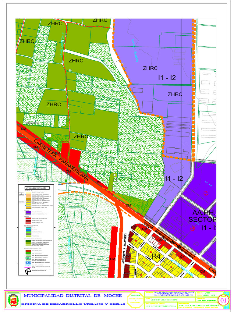 Plano de Zonificacion de Usos de Suelo Del Distrito de Moche-A4 | Descargar gratis PDF ...