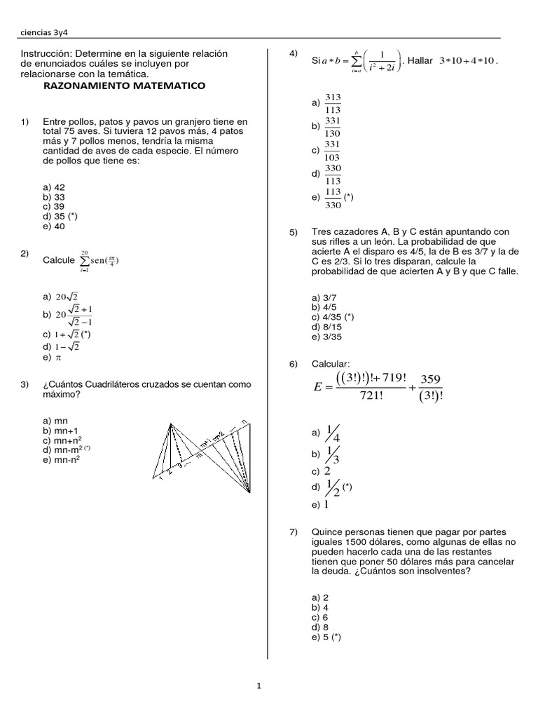 ciencias 3y4 | PDF | Triángulo | Carbonato de sodio