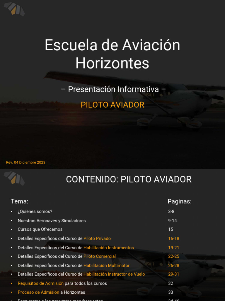Piloto | PDF | Reglas de vuelo por instrumentos | Aviación