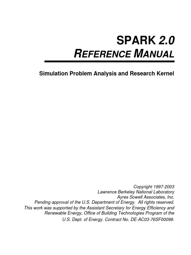 Spark Reference Manual | PDF | Class (Computer Programming) | Equations