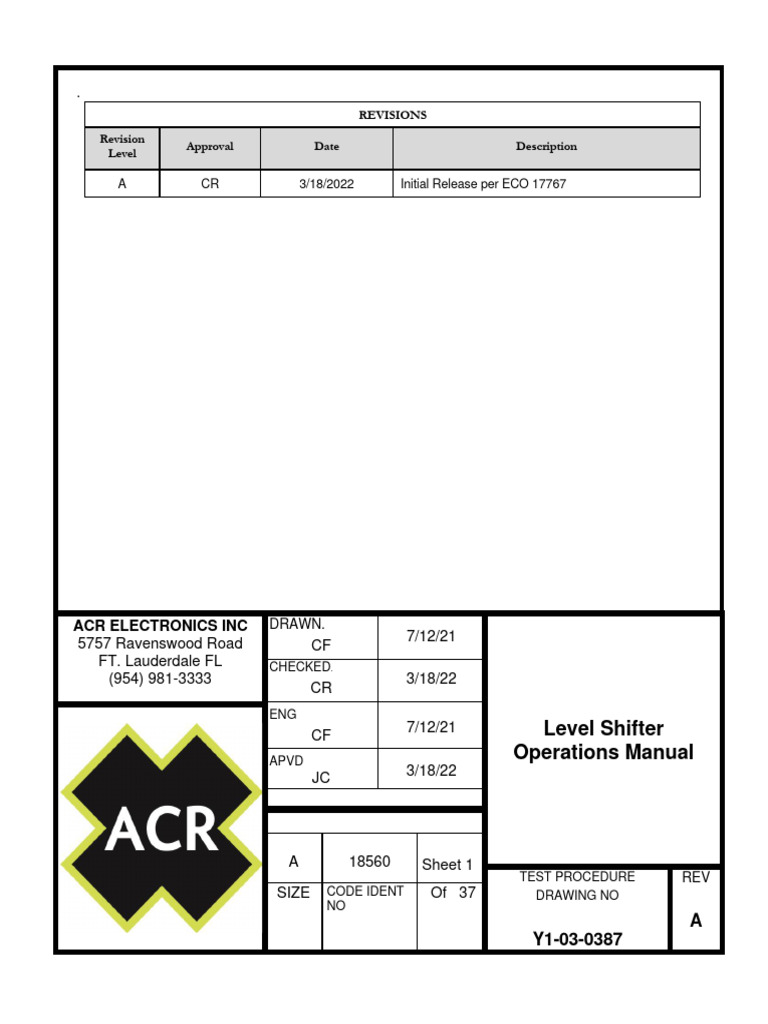 Level Shifter Manual | PDF | Electrical Connector | Installation ...