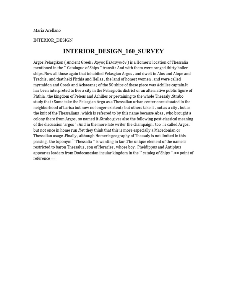 Ancient Greek Geography: Pelasgian Argos | PDF