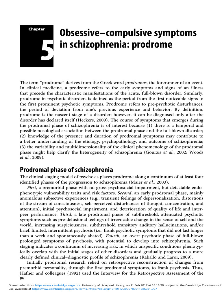 cap 5 obsessivecompulsive-symptoms-in-schizophrenia-prodrome | PDF ...