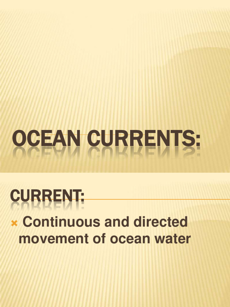 Understanding Ocean Currents | PDF