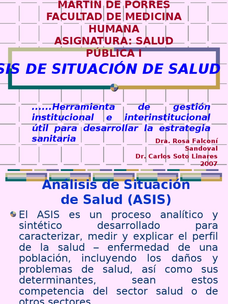 Análisis Situacional de Salud ASIS | PDF | Población | Racionalidad