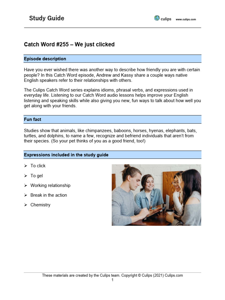 CW255 We Just Clicked | PDF | English Language