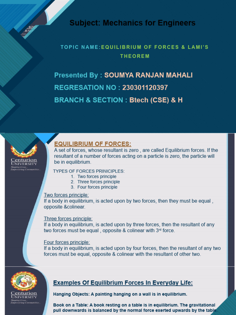 Equilibrium_forces | PDF | Force | Buoyancy