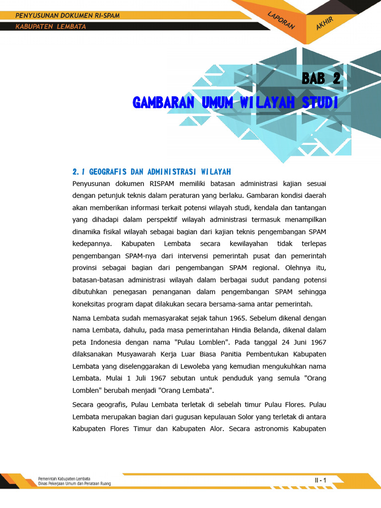 Profil Geografis Kabupaten Lembata | PDF