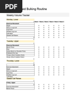 LIIFT 4 Workout Schedule and Calendar | PDF | Arm | Sports