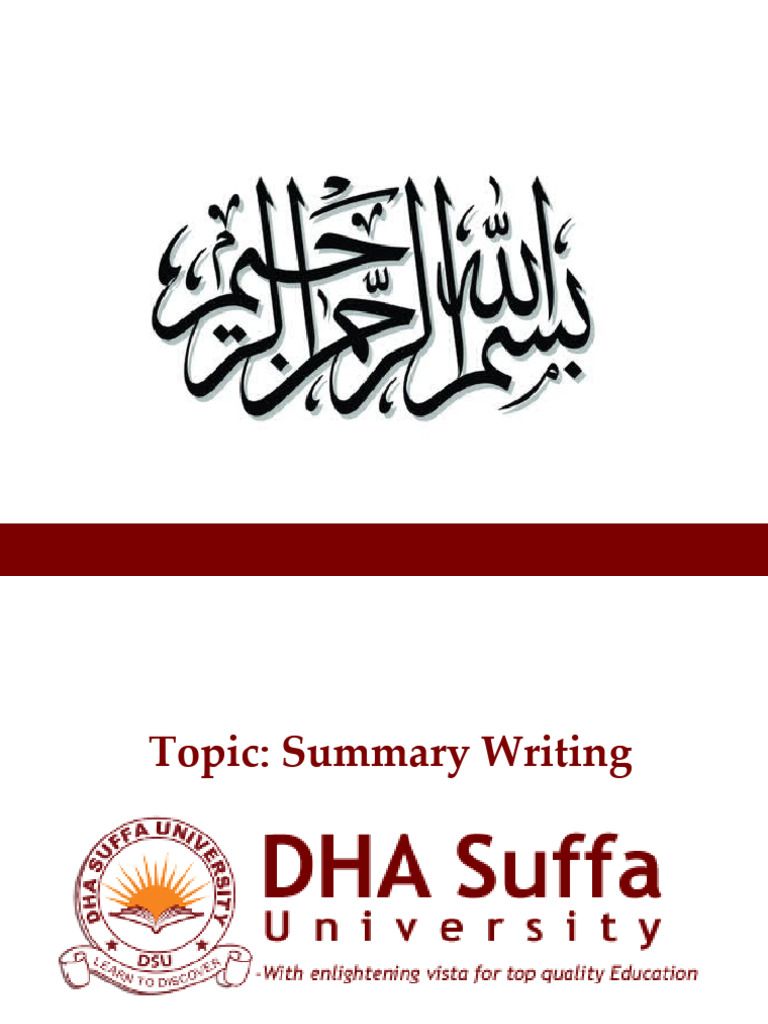 Types of Summary Writing Explained | PDF | Essays | Aurora