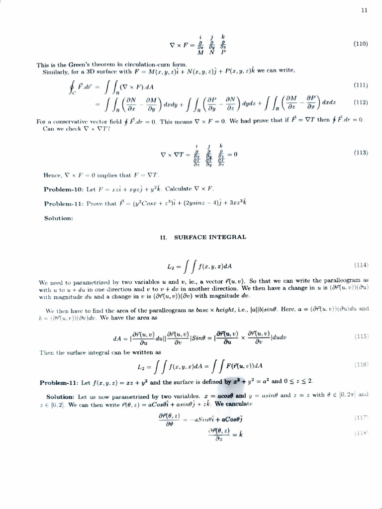 SurfaceIntegral | PDF | Applied Mathematics | Algebra