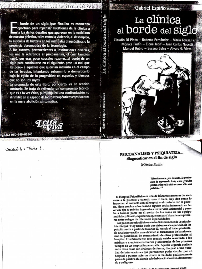 Fudin, M. Diagnosticar en El Fin Del Siglo | PDF