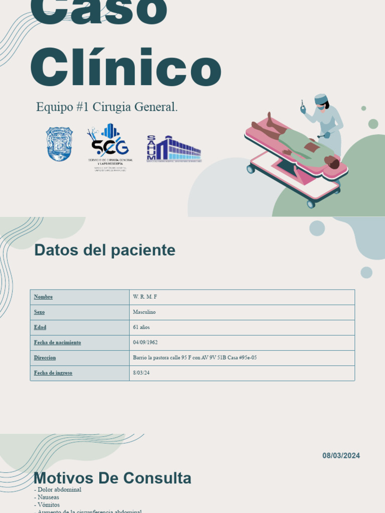 Caso Clinico 1 | PDF | Cáncer colonrectal | Abdomen