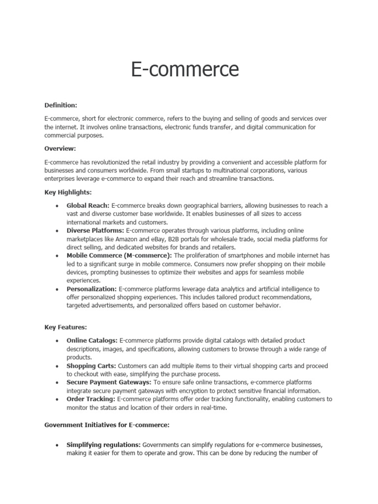E-Commerce 1 | PDF | E Commerce | Augmented Reality