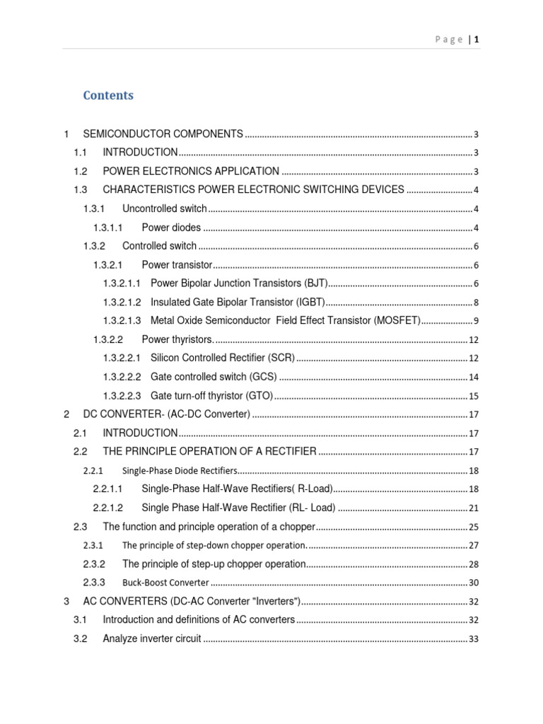 Djm40103 Power Electronics_notes | PDF | Rectifier | Power Inverter