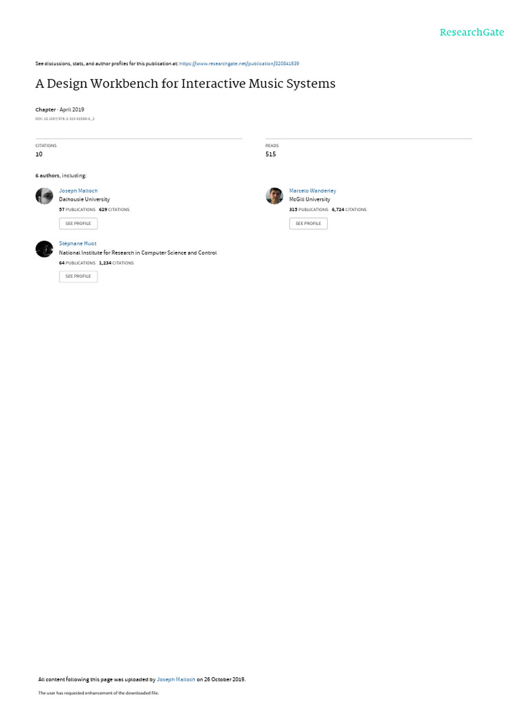 Malloch Et Al MIDWAY Design Workbench AV | PDF | Human–Computer ...