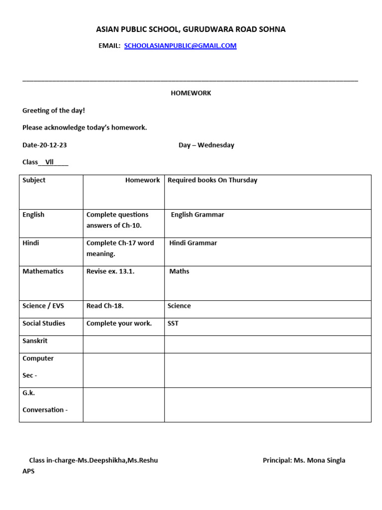 Today HW | PDF