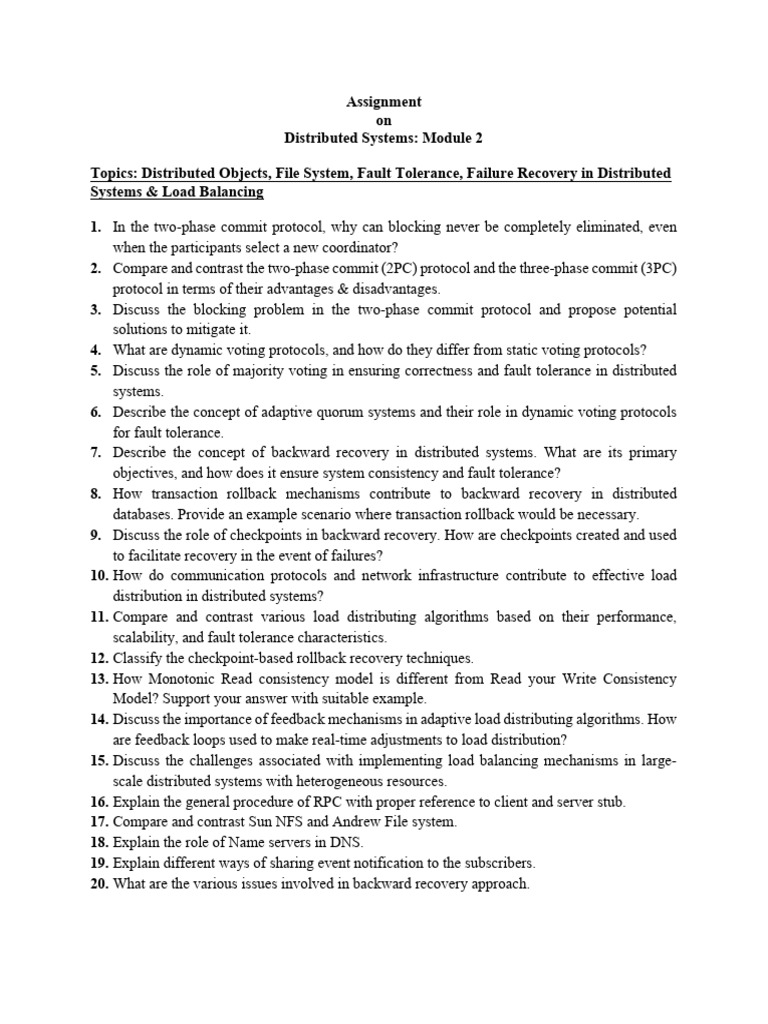 DS Ass | PDF | Load Balancing (Computing) | Computer Engineering