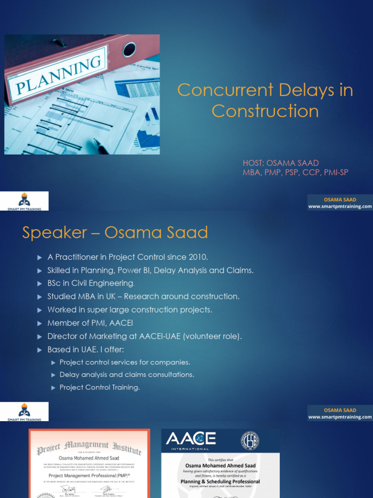 Concurrent Delaysin Construction Slides | PDF | Finance & Money ...