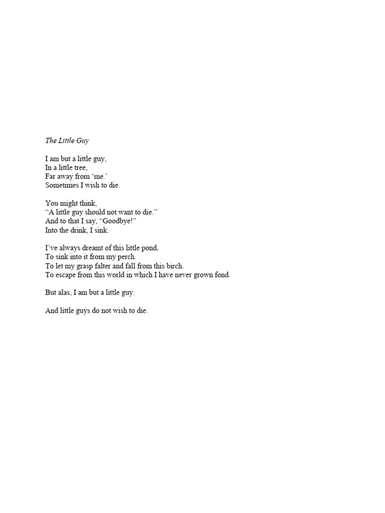 3 Poems Draft - Wri210 - Jeb Crow | PDF