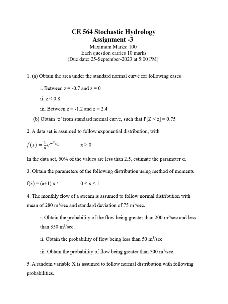 Assignment 3 | PDF | Drainage Basin | Stream