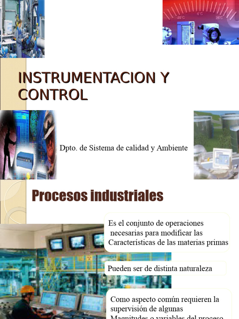 Definiciones Basicas de Instrumentacion y Control | PDF | Sistema de ...