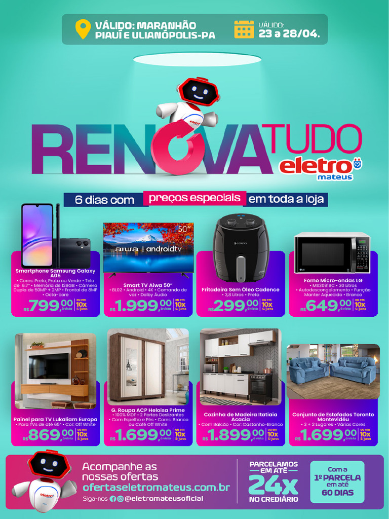 Virtual Encarte Renova Tudo Ma Pi 23a28do4 Eletro | PDF