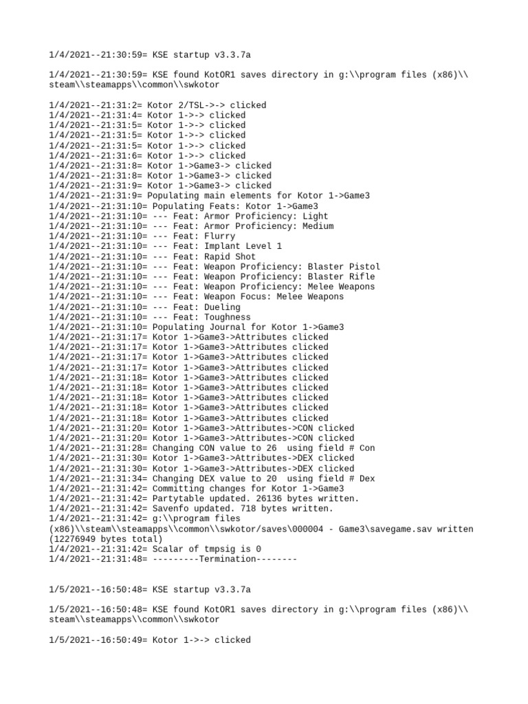 KSE Log | Download Free PDF | Jedi | Star Wars