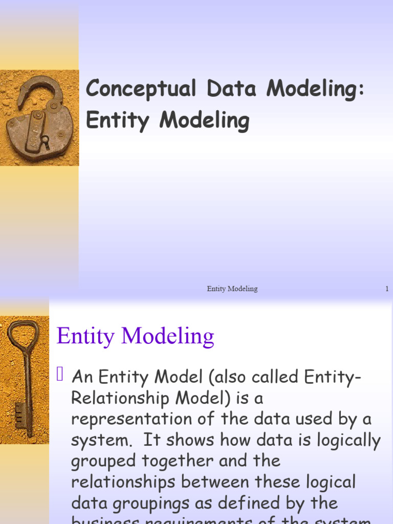 Topic 2 - Entity Modeling | PDF | Conceptual Model | Data Management