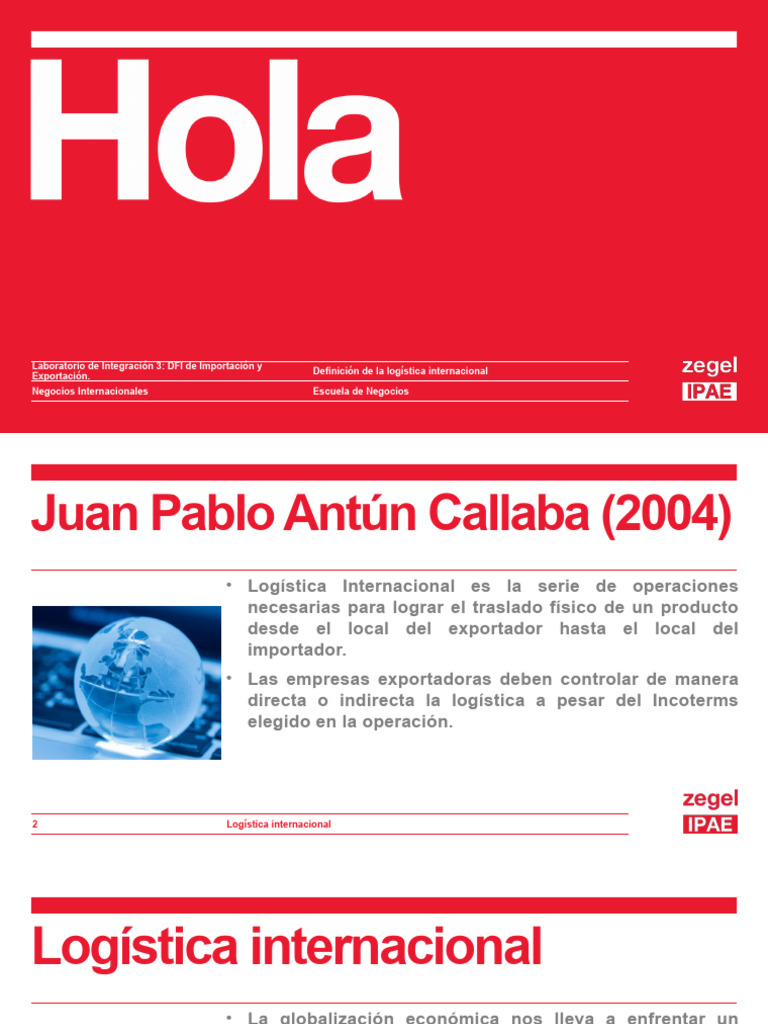 1 Definicion de Log Internacional | Descargar gratis PDF | Logística ...