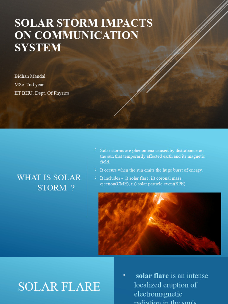 Solar Storm Effects on Communication Systems | PDF | Solar Flare | Sun