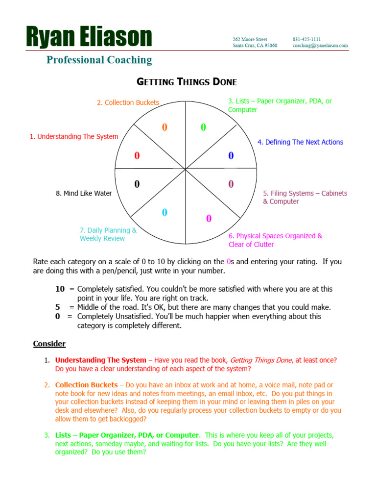 Getting Things Done - Wheel-2 | PDF