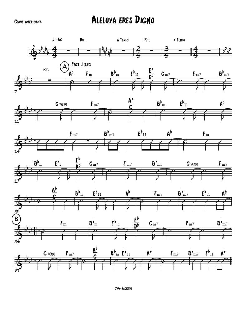 Aleluya Eres Digno | PDF