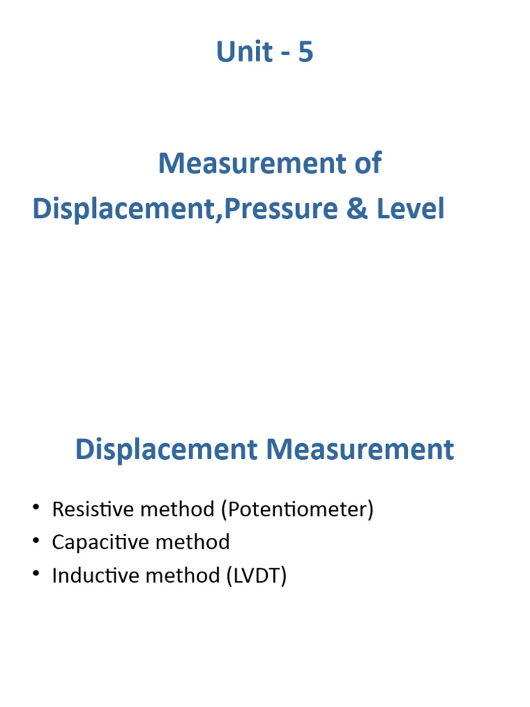 Displacement Measurement | PDF | Inductor | Transformer