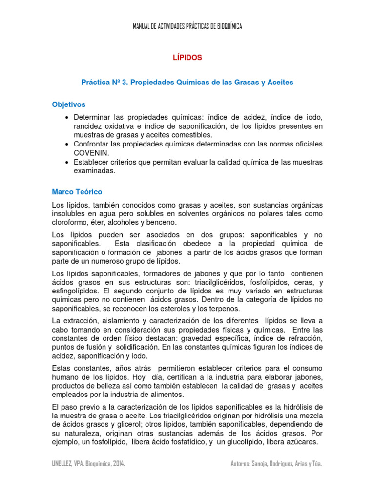 Propiedades Químicas De Grasas Y Aceites Pdf Lípido Hidrólisis