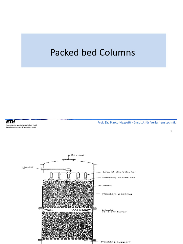 Lecture 11 Packed bed for absorption | PDF | Chemistry | Applied And ...