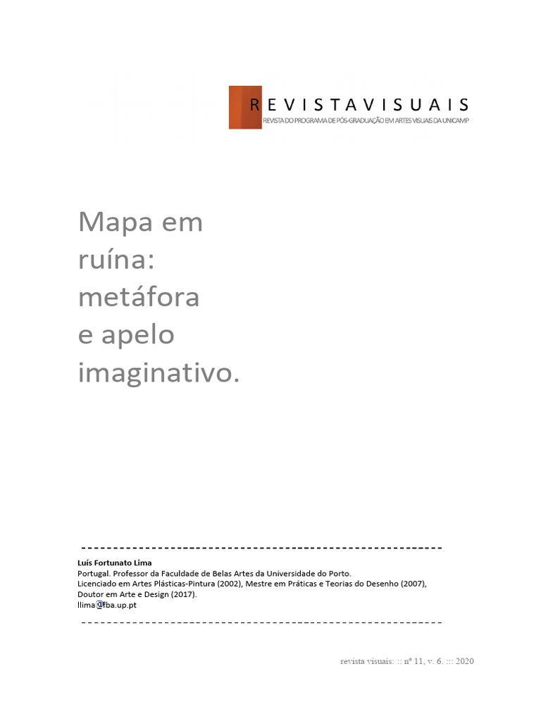 Mapa em Ruina Metafora e Apelo Imaginati | PDF | Imagem | Science