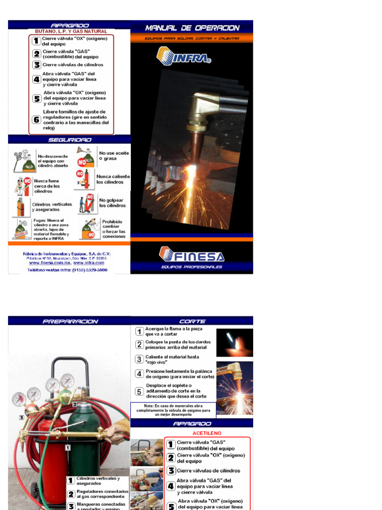 Manual Soplete | PDF | Gases industriales | Gases
