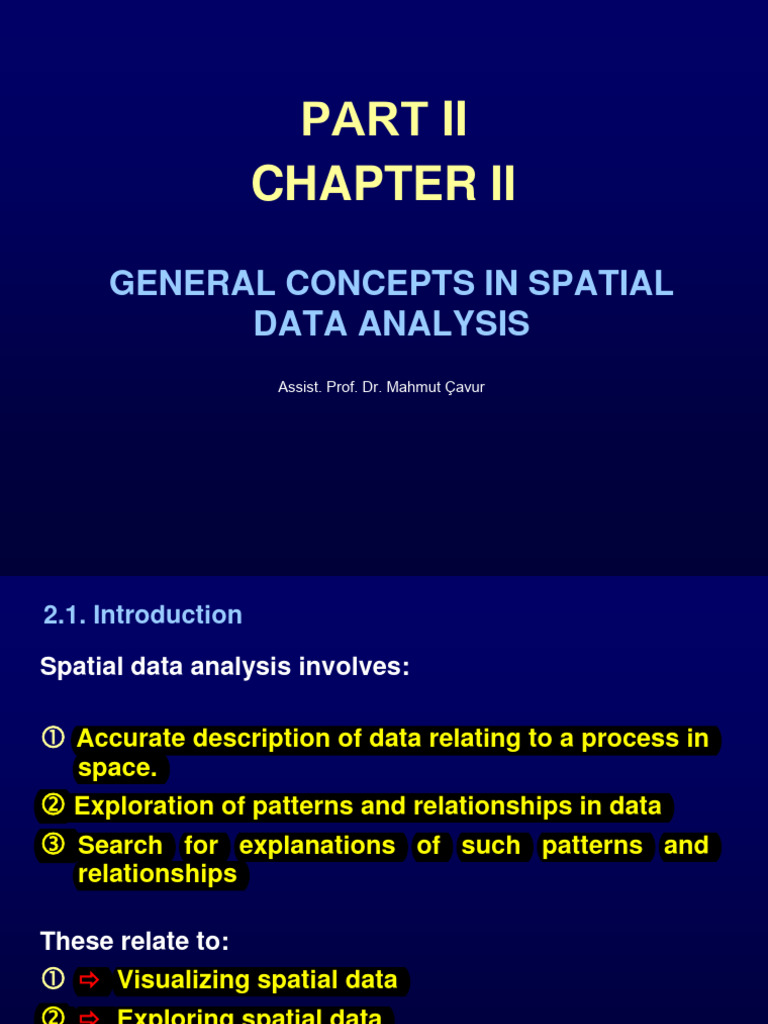 SpaceStat Chapter2 | Download Free PDF | Spatial Analysis | Data Analysis