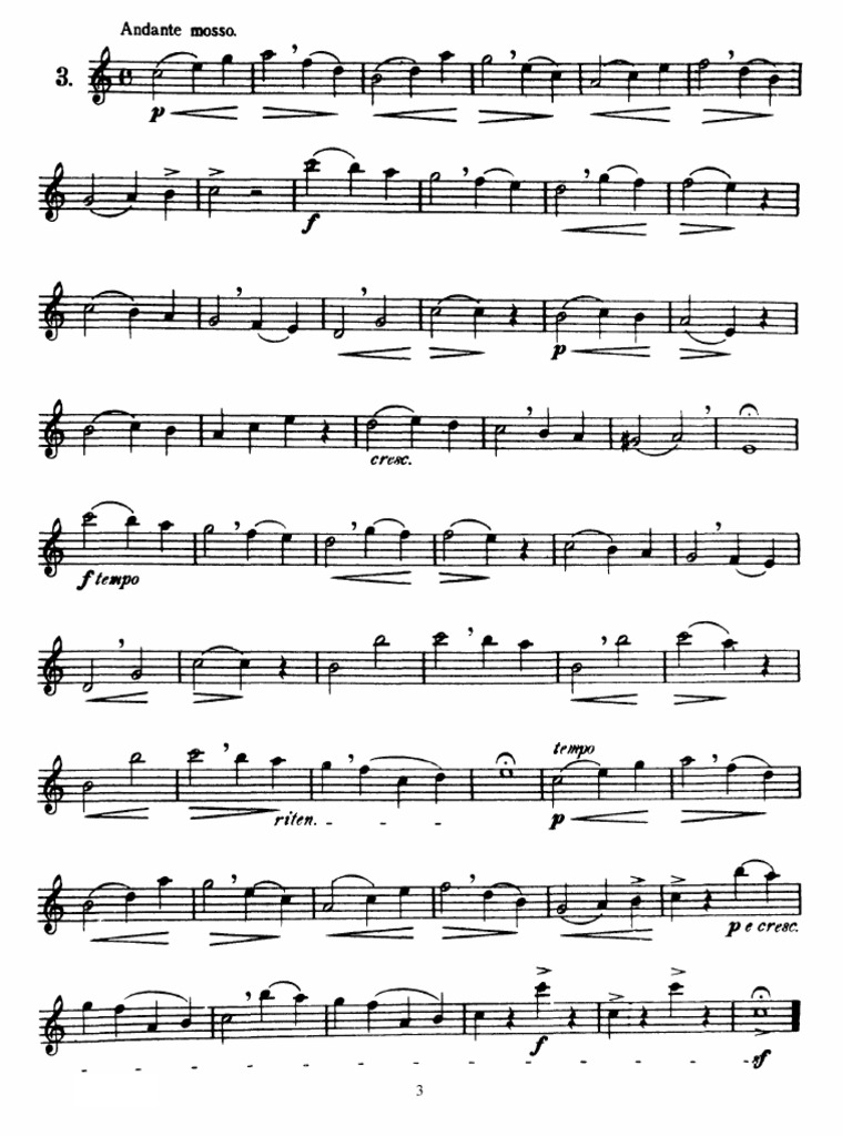 Estudios Progresivos Flauta 3-4 | PDF