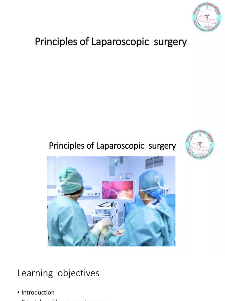 Principles of Laproscopic Surgery | PDF