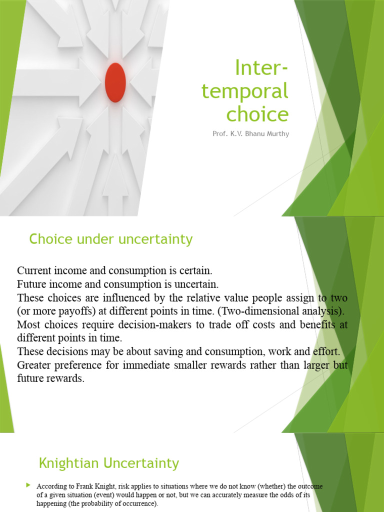 Intertemporal Choice and Budget Constraints | PDF | Consumption ...